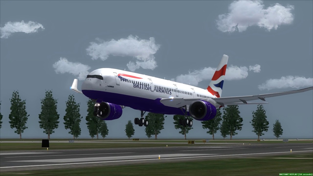 Beautiful A350-900 landing at Phuket ++ FSX - YouTube