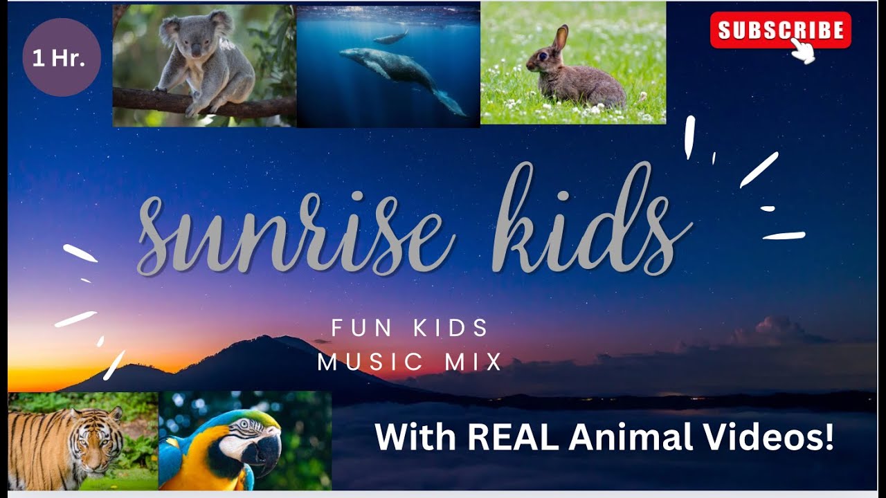 Relaxing Upbeat Music For Kids with ANIMALS - YouTube