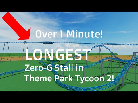 Beating the Record for Longest Zero g Stall in Theme Park Tycoon 2 ...