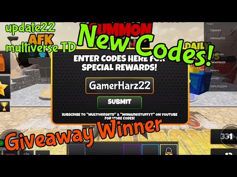 New codes! (Giveaway winner) multiverse tower defense may 11th 2025 ...