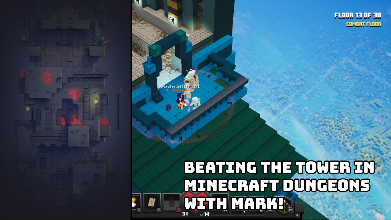 Climbing The Tower in Minecraft Dungeons, With @EnderTeam-e2v - YouTube