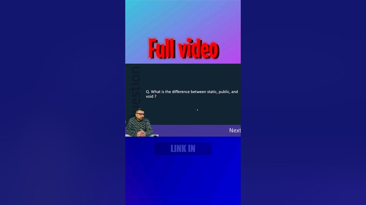 What is the difference between static,public & void C# #shorts - YouTube