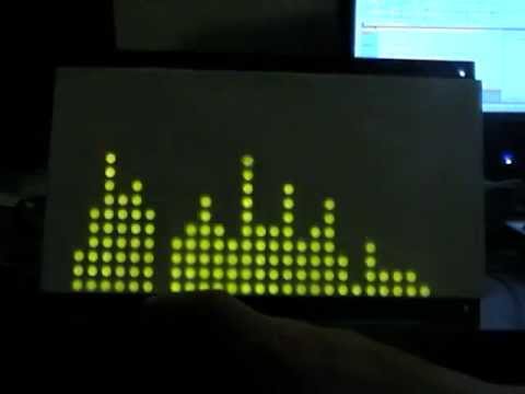 Judith B. Audio Spectrum Analyzer with 32x16 bi-color LED matrix from ...