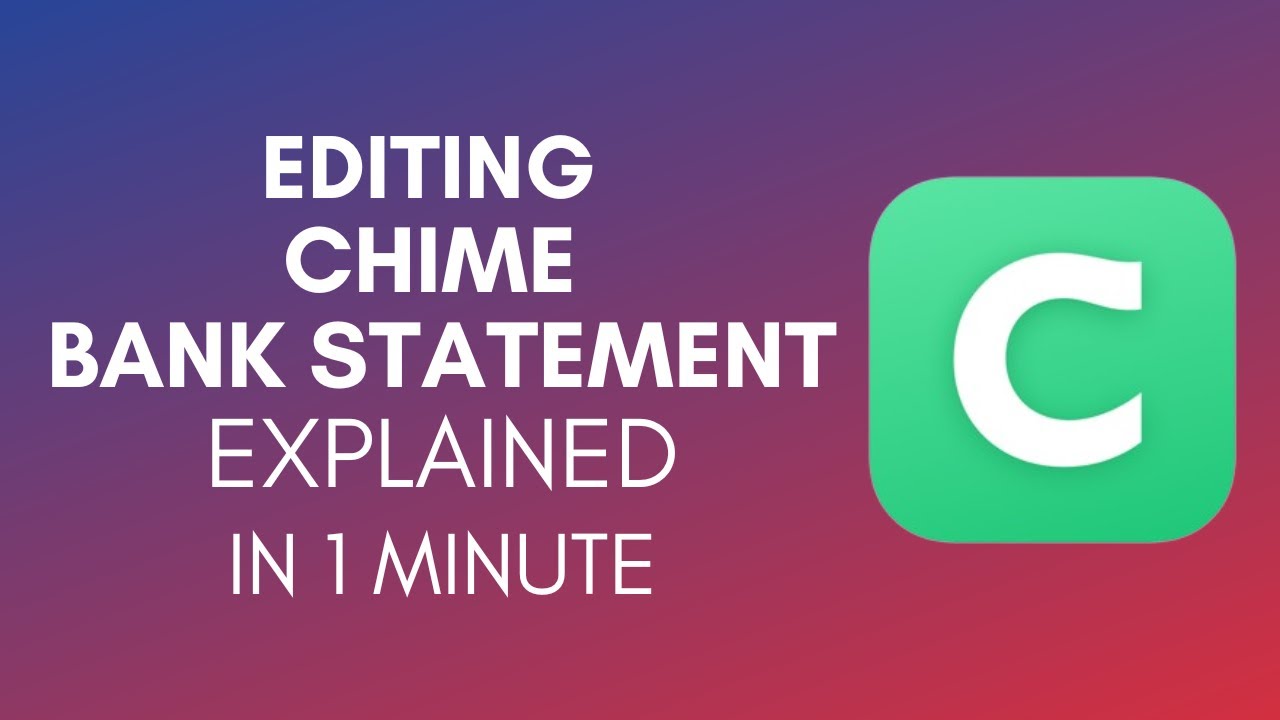 How To Edit Chime Bank Statement? (2024) - YouTube