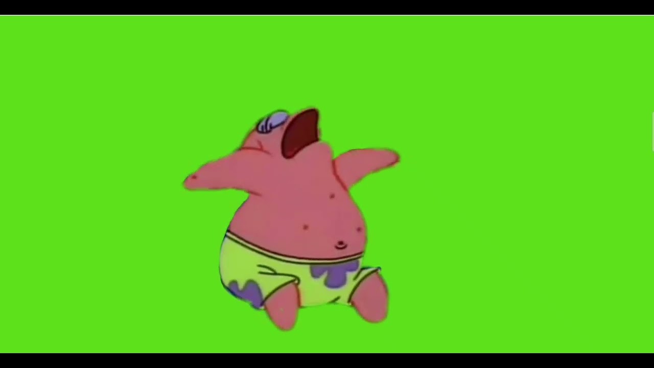 Patrick Sleeping Green Screen. - YouTube