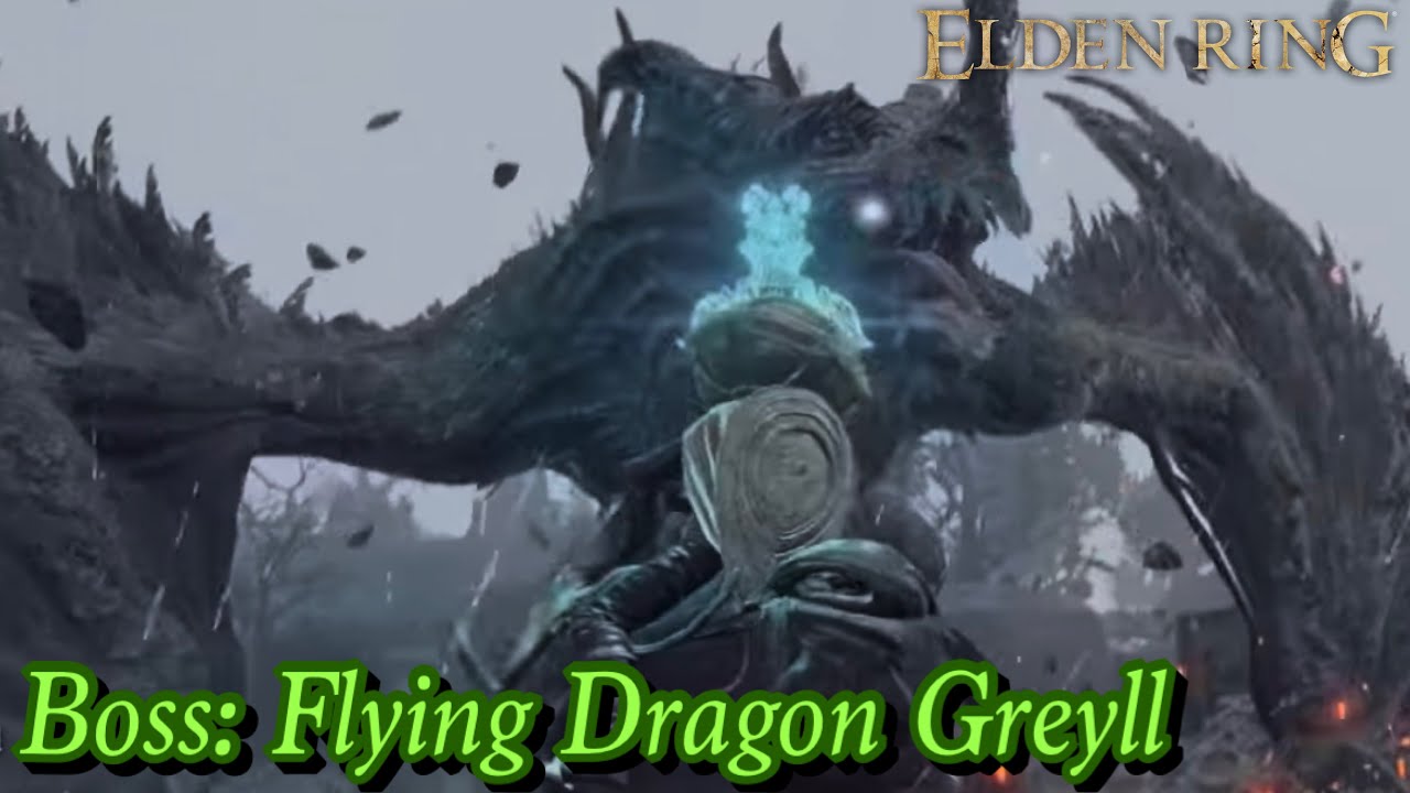 ELDEN RING - Flying Dragon Greyll Optional Boss Fight - YouTube