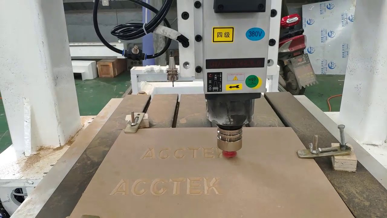 Acctek ATC cnc router 6090 testing video - YouTube