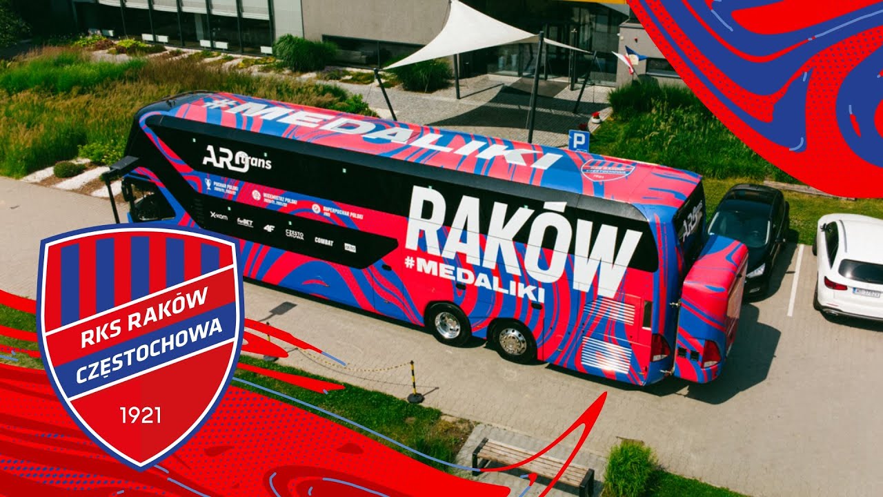 #MEDALIKI | Nowy autokar Rakowa Częstochowa! 🔴🔵 - YouTube