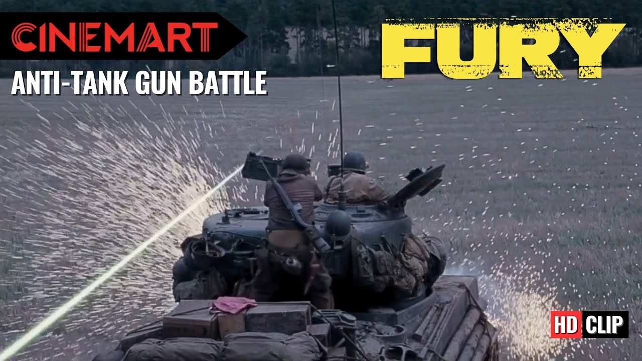 FURY (2014) | Anti-Tank Gun battle - YouTube