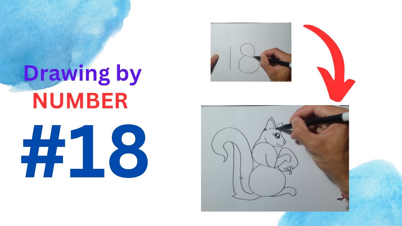 Creative Drawing with Numbers #18 : Watch How Art Comes to Life! # ...