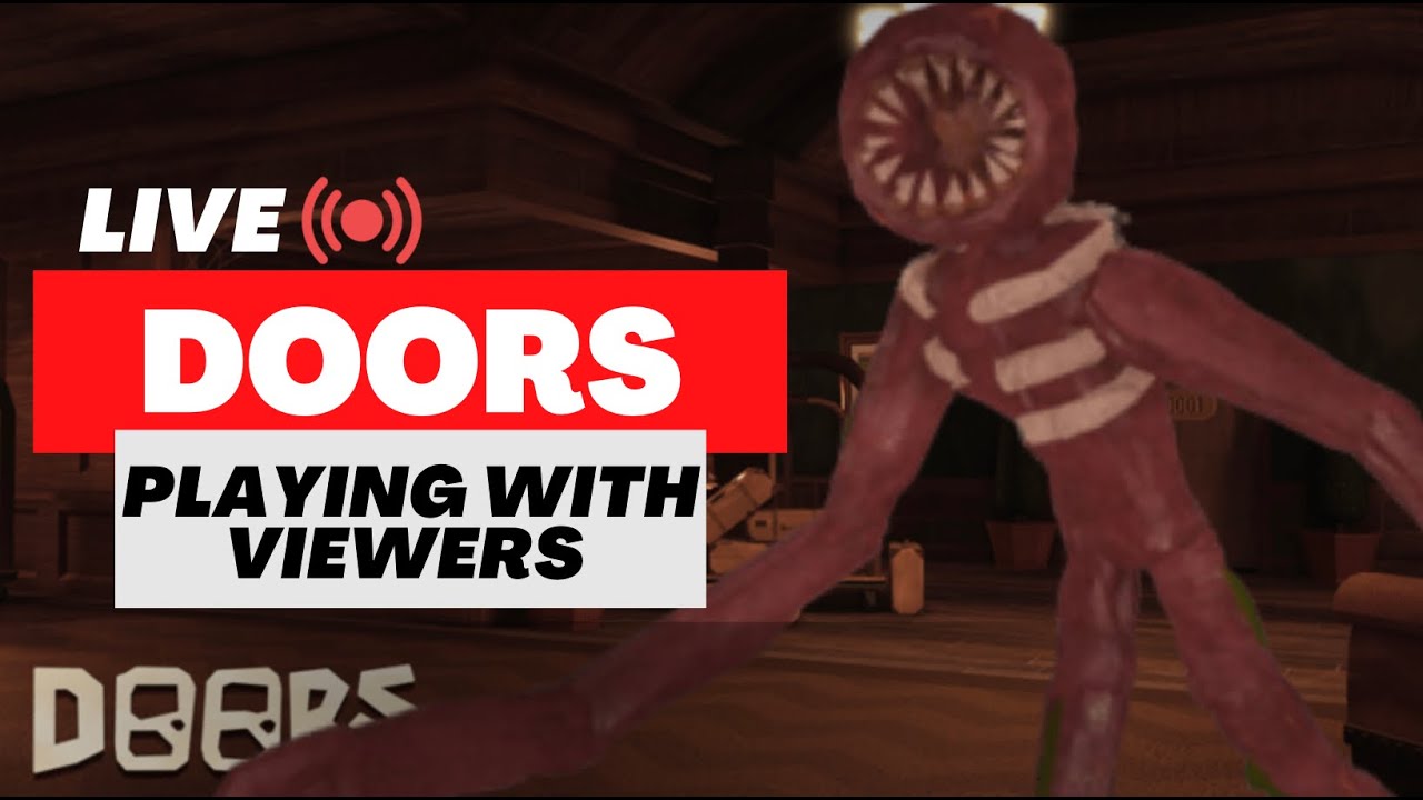 [🔴LIVE] Playing DOORS With Viewers! - YouTube