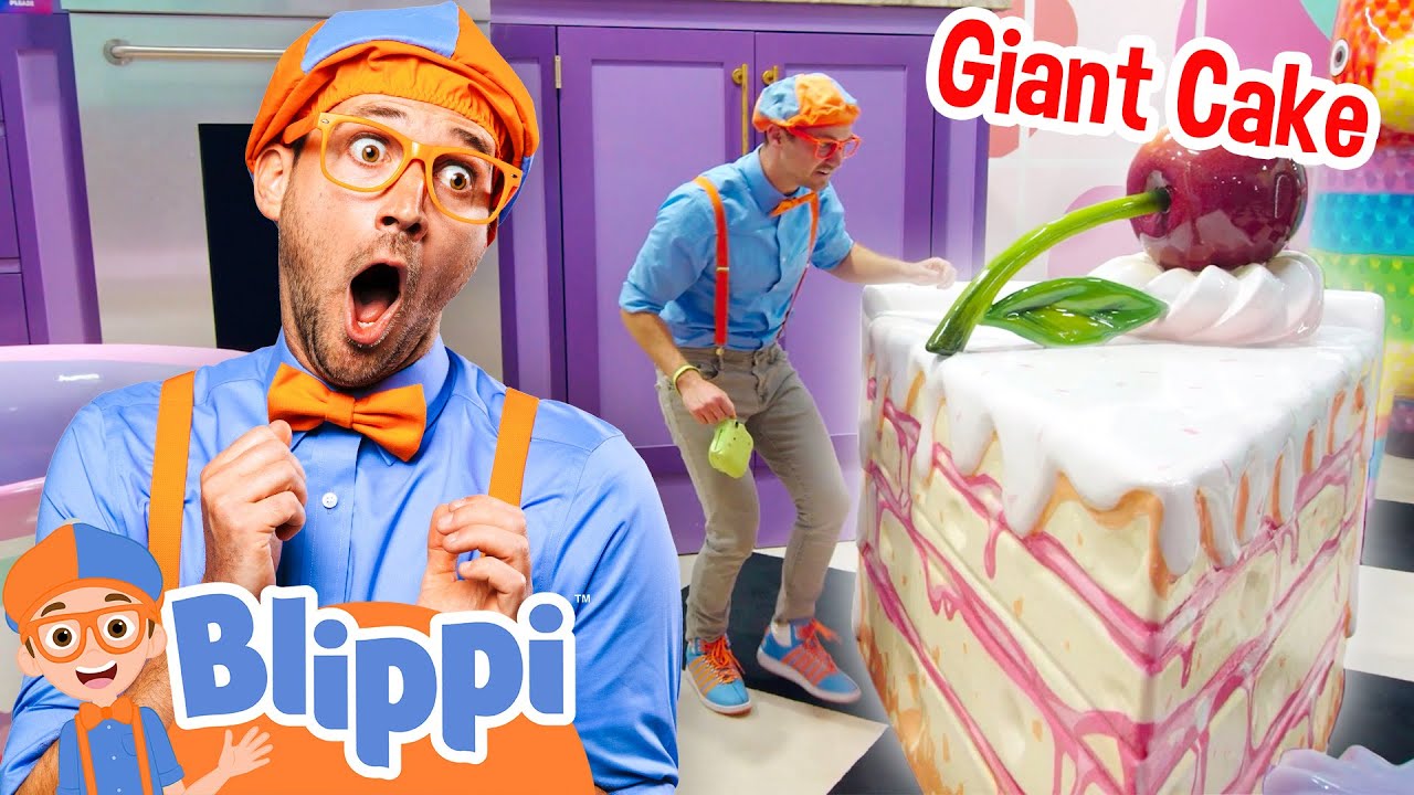 Blippi Finds a Giant Cake! | Visiting a Childrens Museum | Educational ...