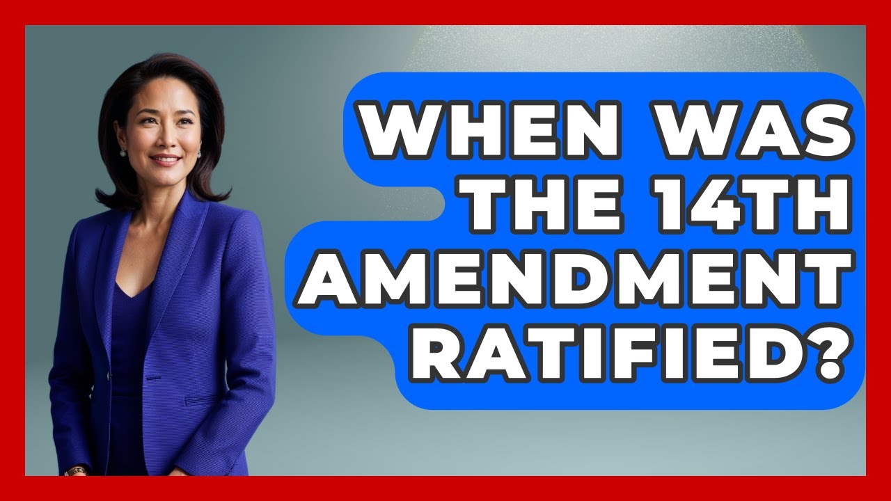 When Was The 14th Amendment Ratified? - We Are Liberal - YouTube