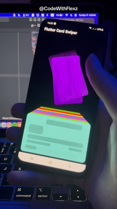 Flutter Card Swiper in Action #shorts #coding #flutter #computerscience ...