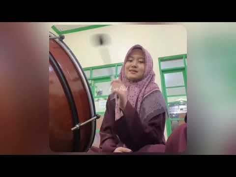 A hijab-wearing girl practicing traditional Islamic music #viral #islamic #music #girl #live #foryou