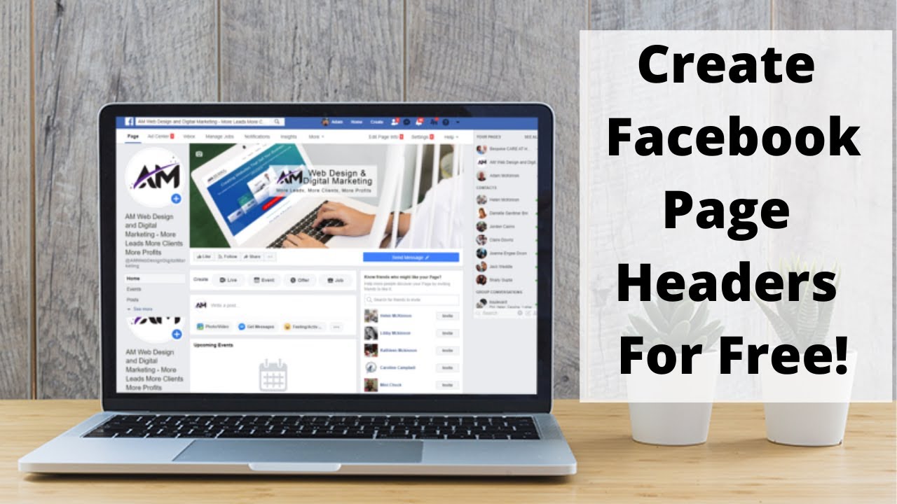 Create Facebook Page Header. [Fast And Free For 2020]. Easy Tutorial To ...
