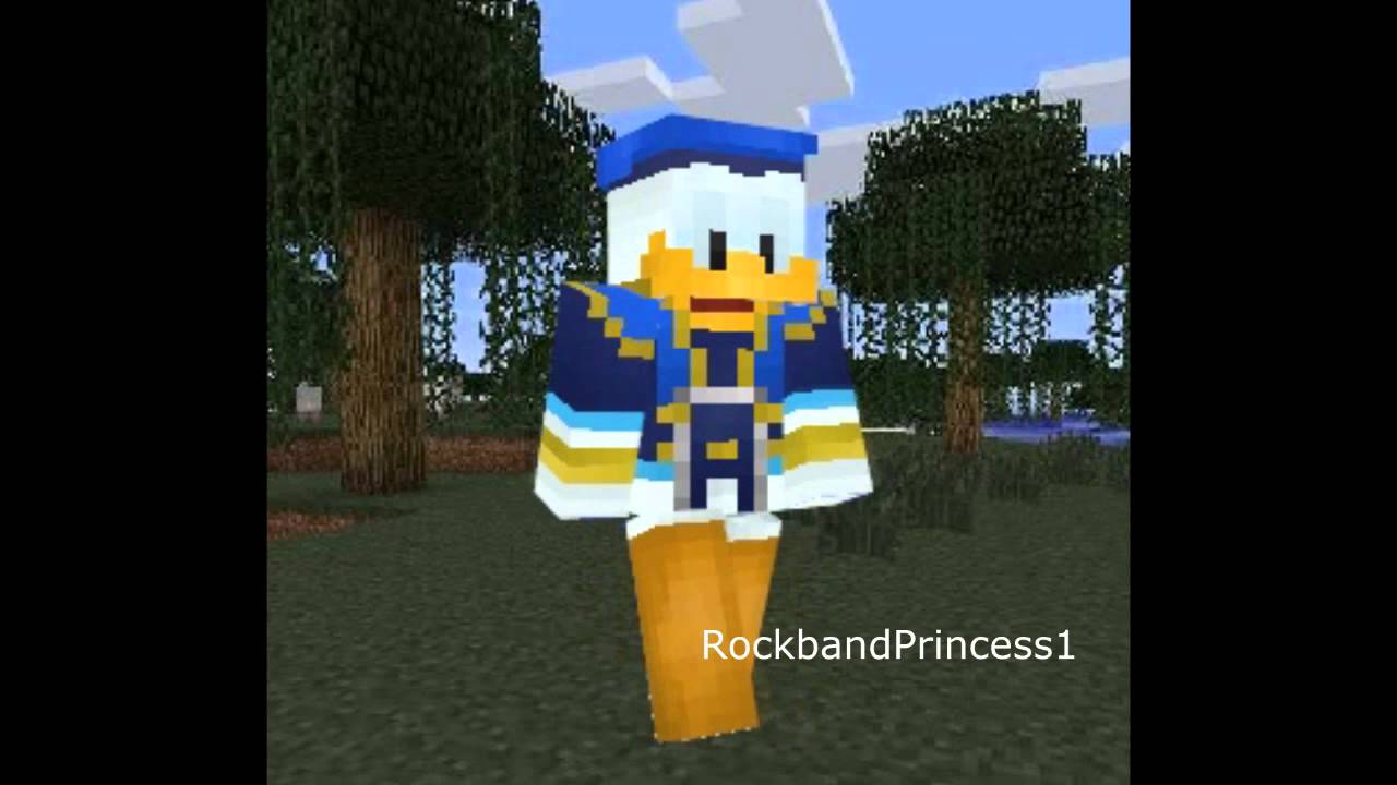 Minecraft Skins Top 4 Skins For Disney's Donald Duck - YouTube