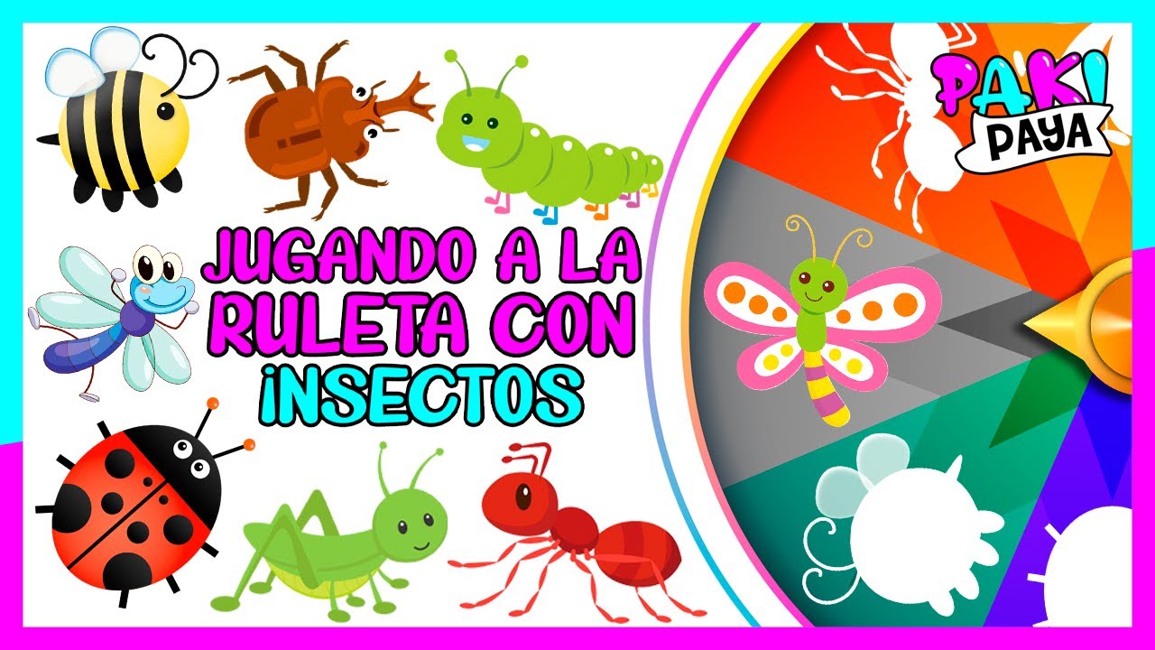 ¡RULETA DE INSECTOS! 🦋🐜 Learn Insects Names ans sounds - Insects Puzzle ...