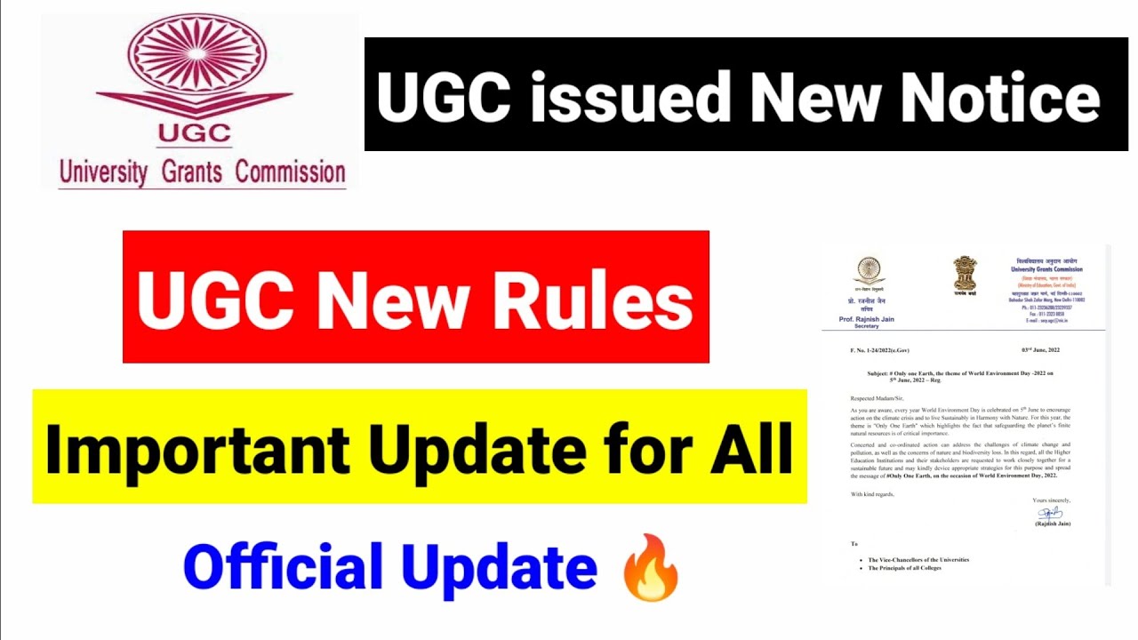 UGC New Notice | Important Update | UGC New Official Notice | UGC NET ...