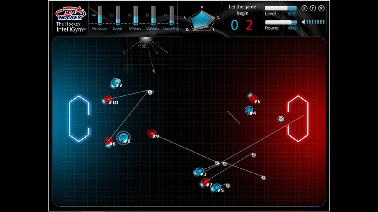 Hockey IntelliGym Sample Screen - YouTube