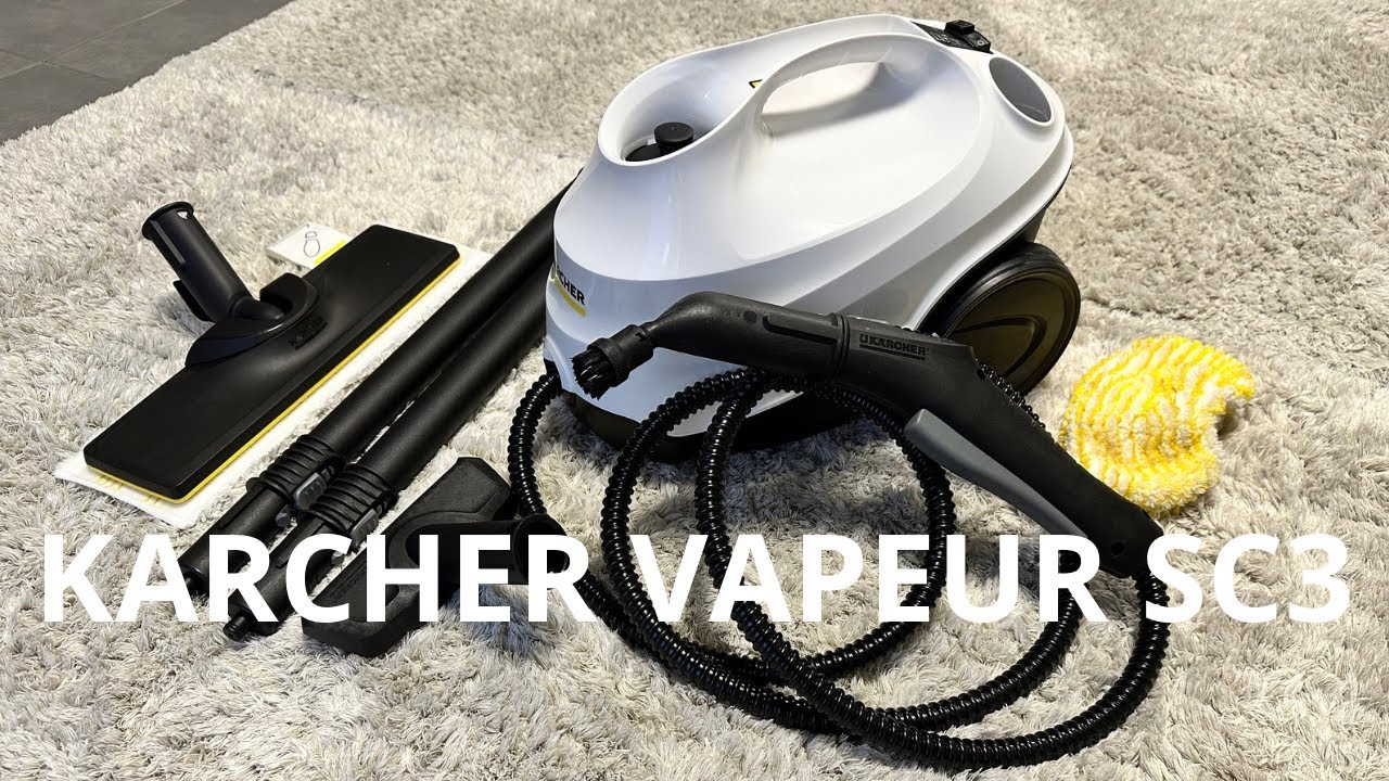 Déballage et essai - KARCHER vapeur sc3 - Unboxing and test - YouTube