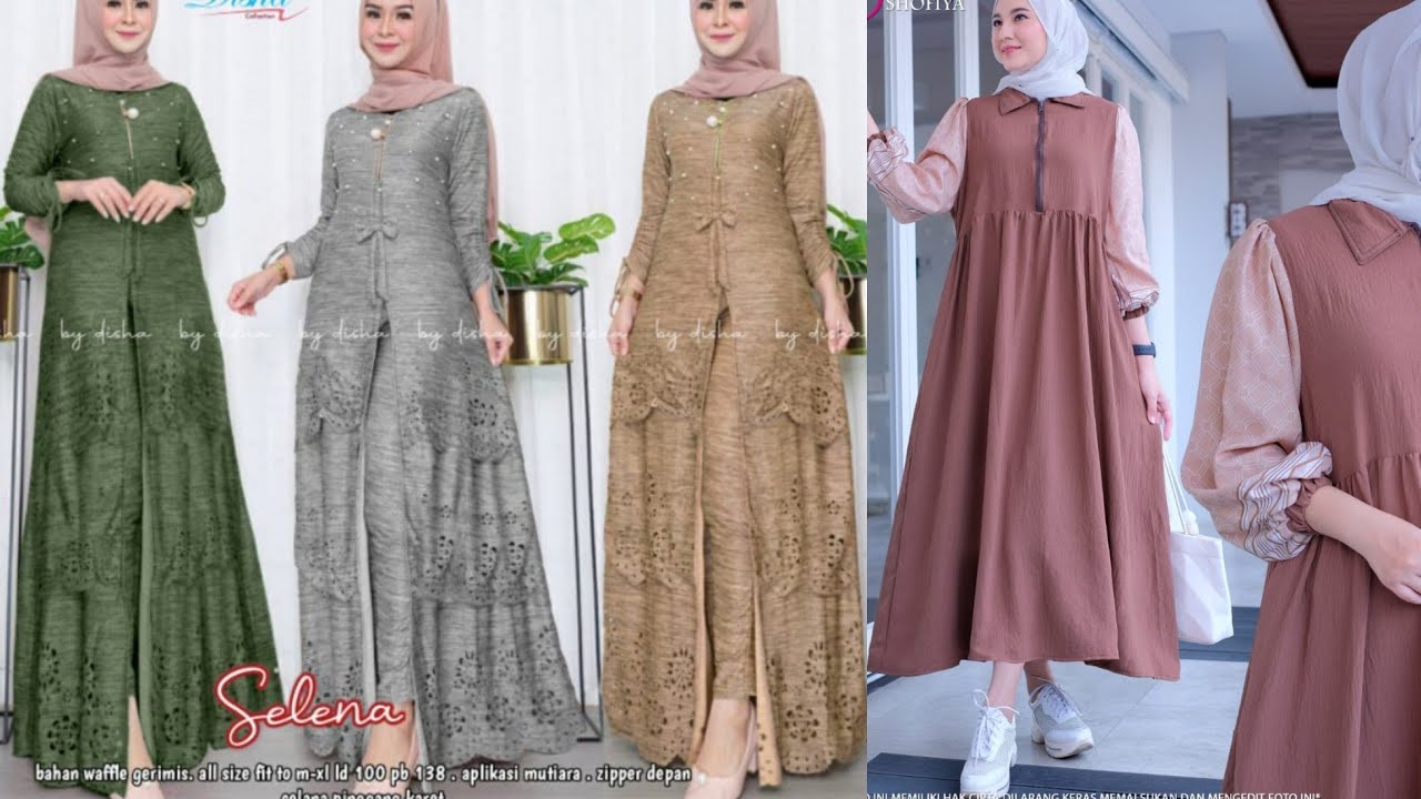 SPESIAL gamis lebaran idul Fitri 2024 | Model baju gamis terbaru 2024 ...