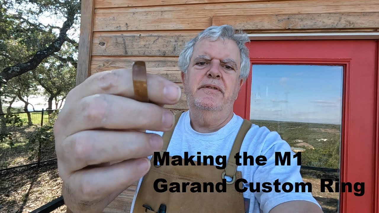 Making a Custom Ring from the Stock of an M1 Garand Ring - YouTube