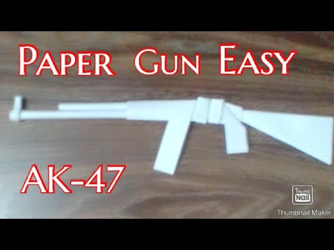 How To Make Paper AK-47 Gun Very Easy And Best Method | Muhammad ...