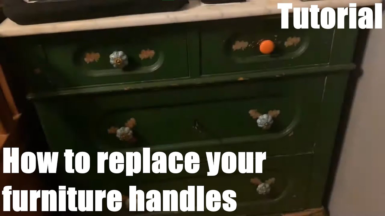 How to replace your furniture handles (draw puller) DIY - YouTube