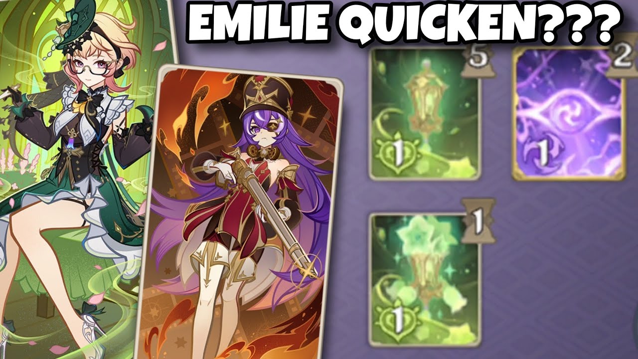 emilie but not burning in genshin TCG - YouTube