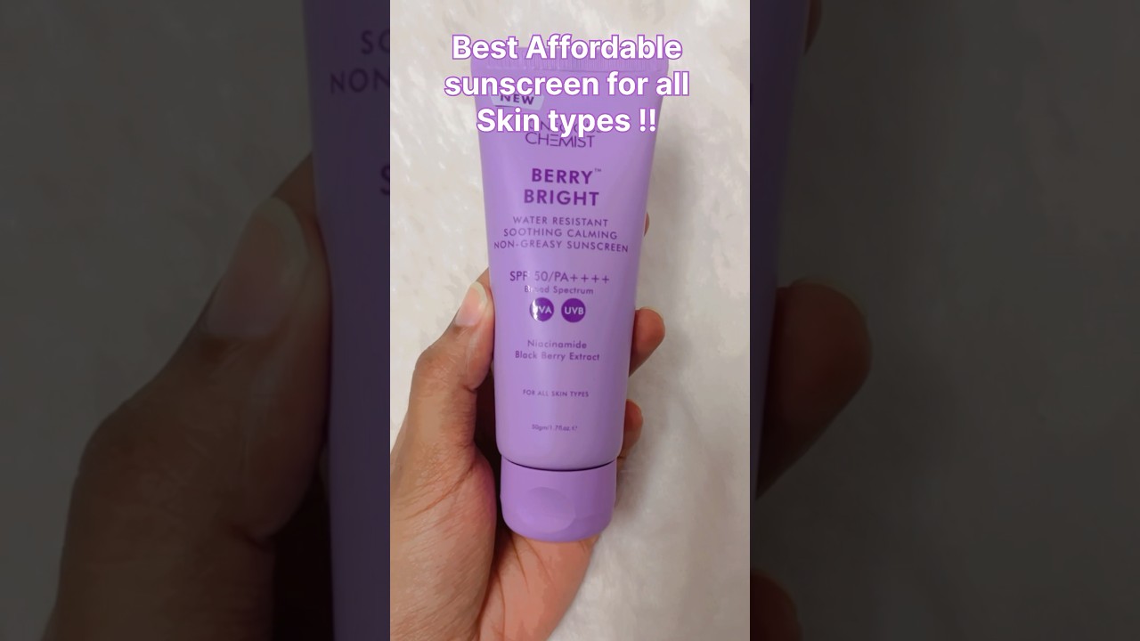 Conscious chemist berry bright sunscreen 💜 - YouTube