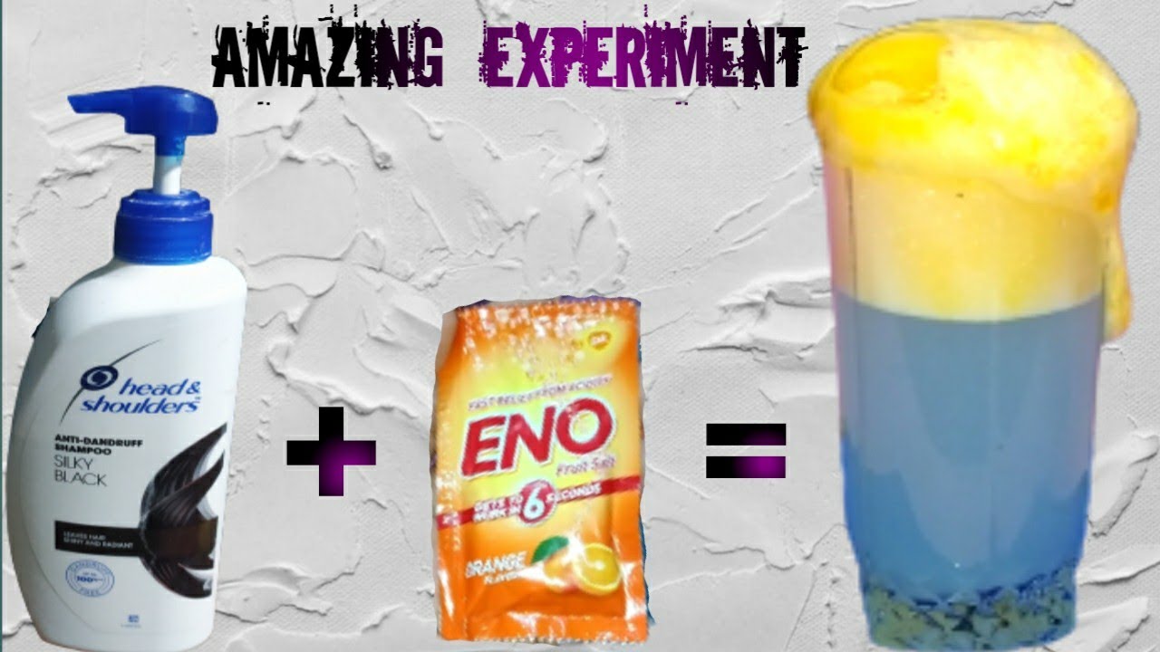 Eno, Shampoo and water Science Experiment//crazy experiment to do at ...