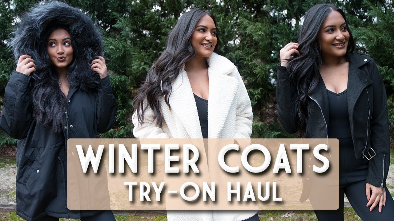 WINTER COATS TRY-ON HAUL - YouTube