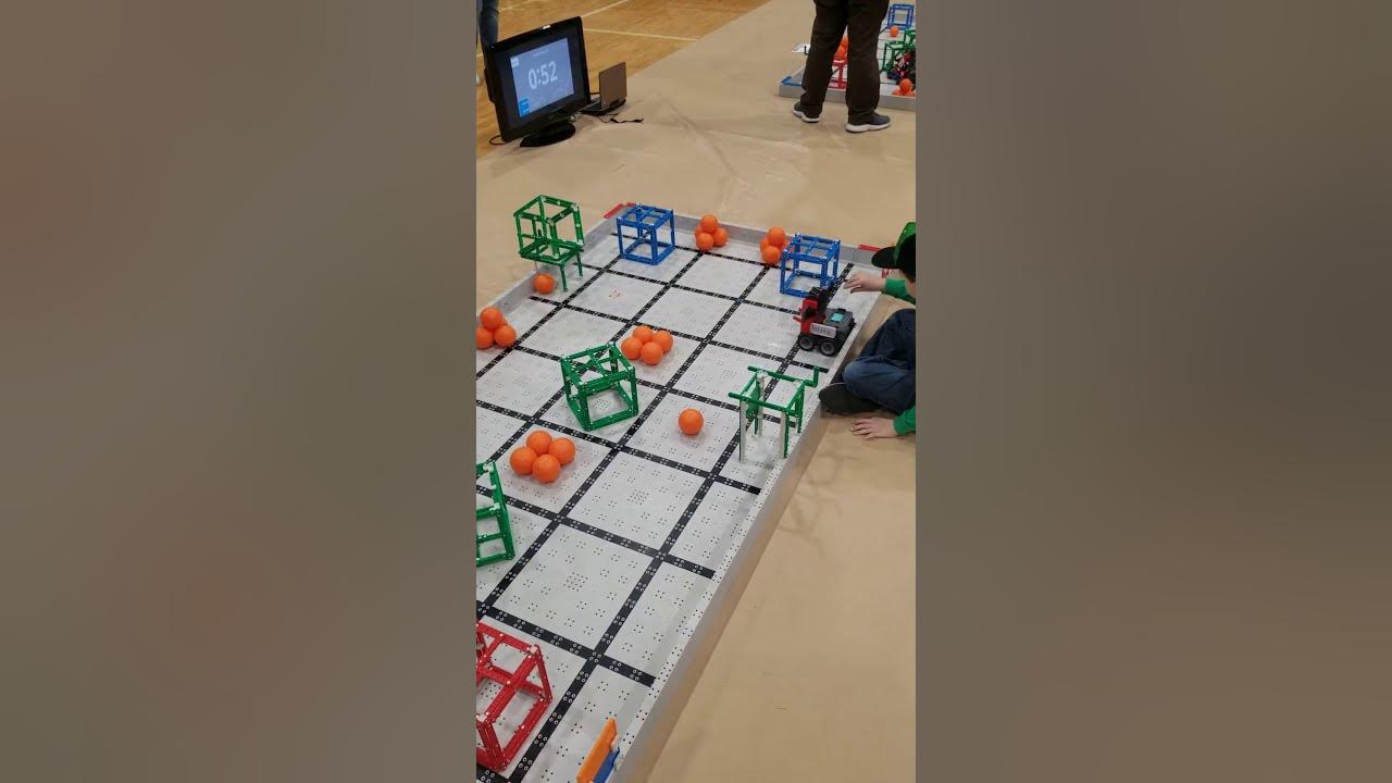 VEX IQ Squared Away 60 point Programming Skills run - YouTube