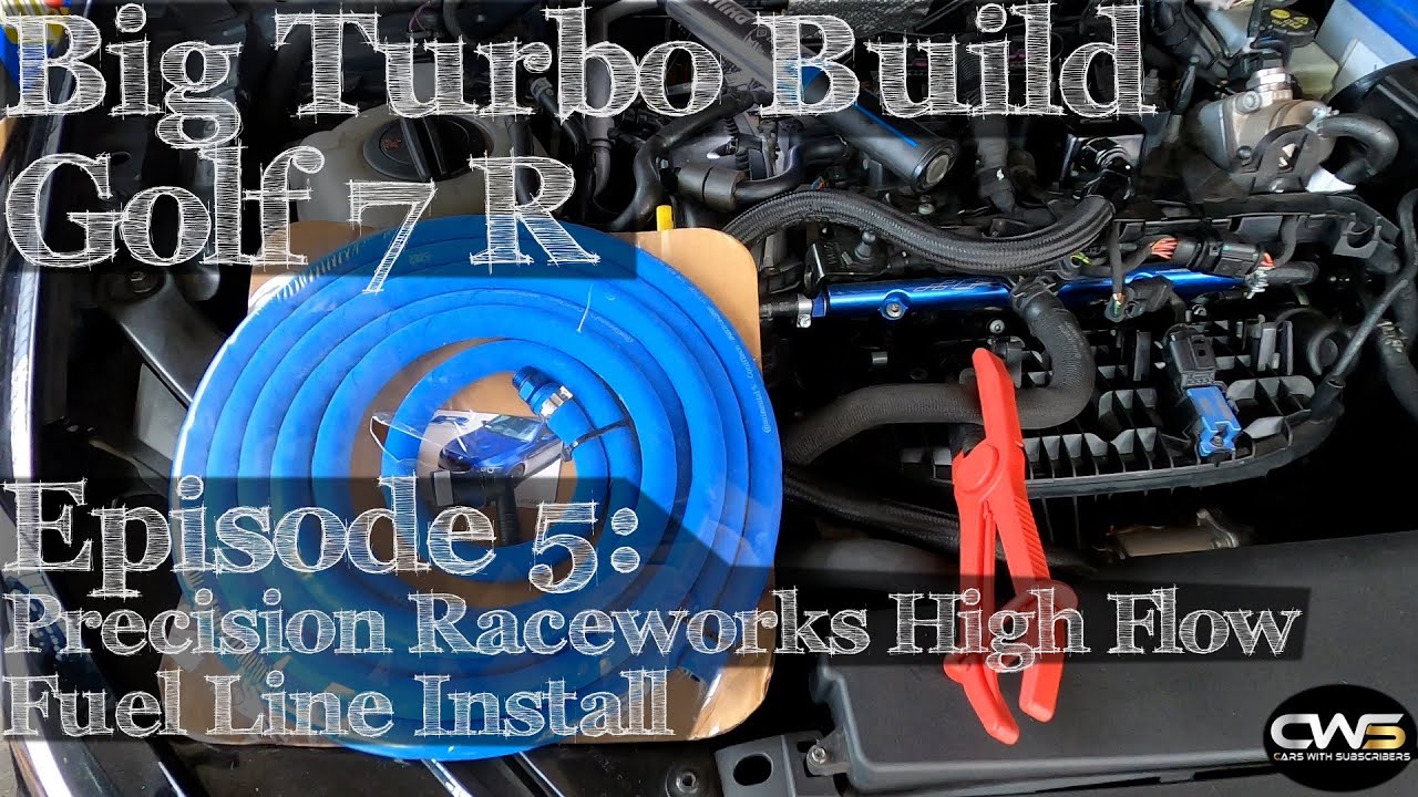 Big Turbo Golf 7 R Build Episode 5: How To Install Precision Raceworks ...