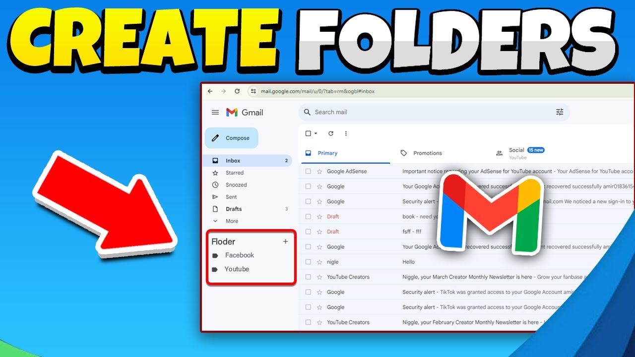 How To Create Folders In Gmail on PC/Laptop 2025 - YouTube