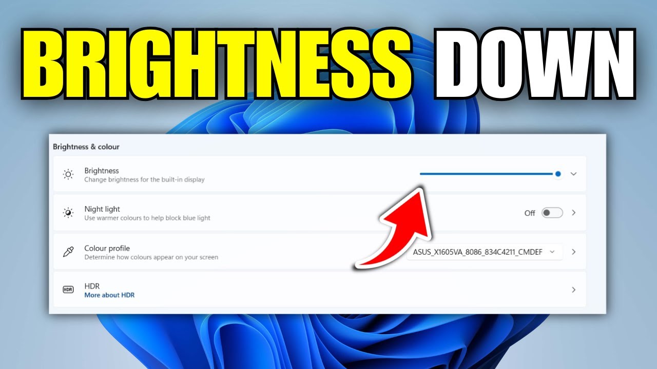 How To Turn Down Brightness On PC (Windows 11) - YouTube