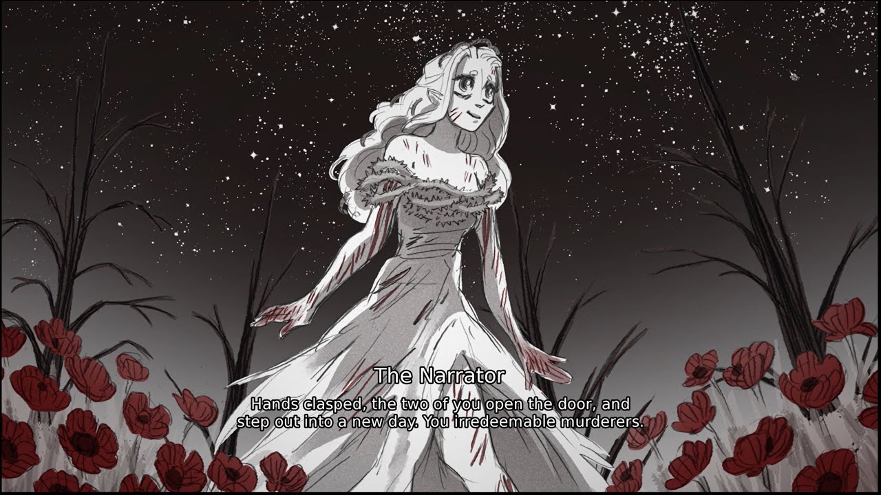 Slay the Princess - The Thorn, route of forgiveness + bulling Narrator ...