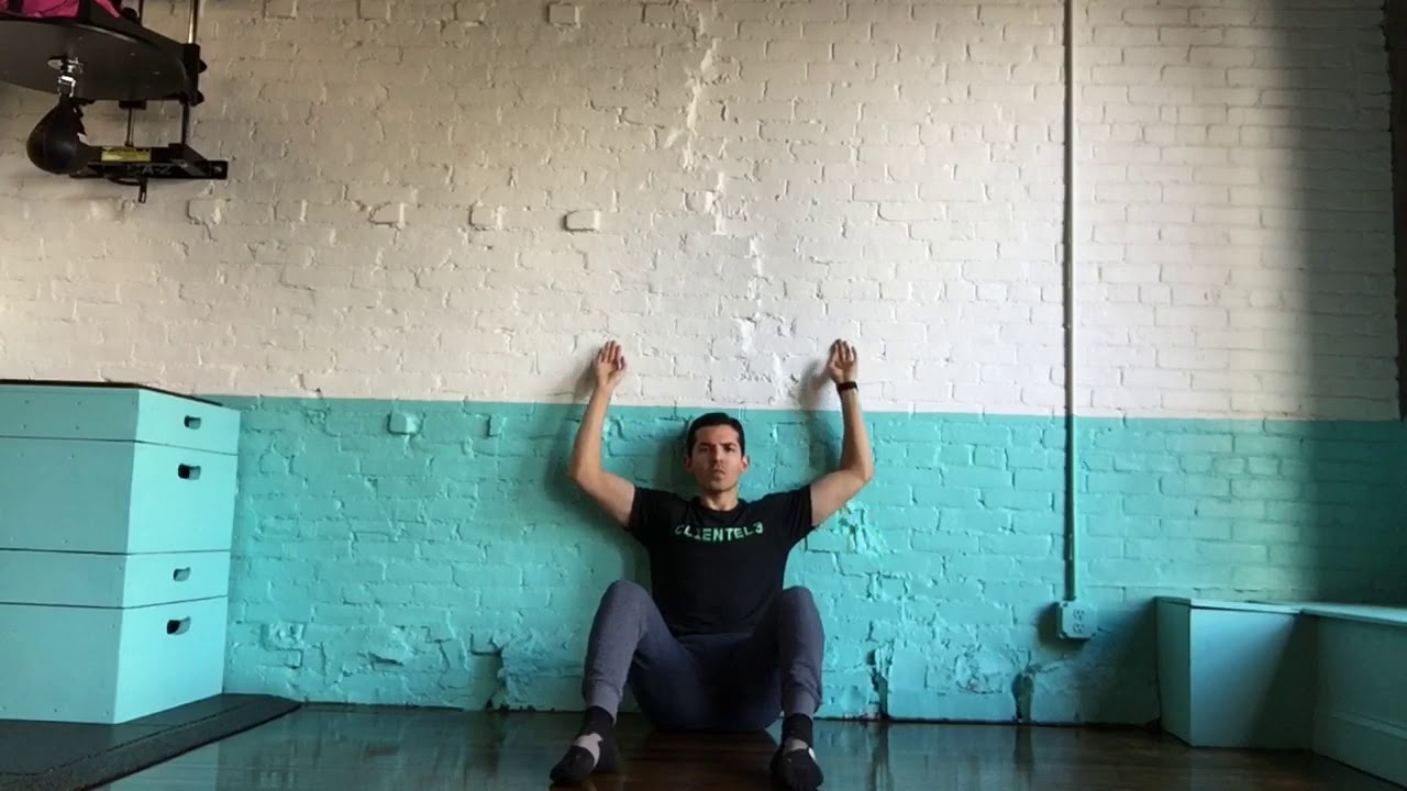 Seated Wall Slides - YouTube
