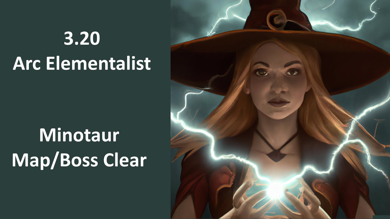 PoE Minotaur Map Clear & Boss - 3.20 Arc Elementalist - YouTube