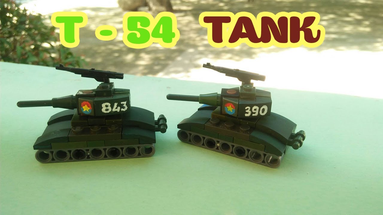 050 Tutorial Lego T-54 tank mini version - YouTube