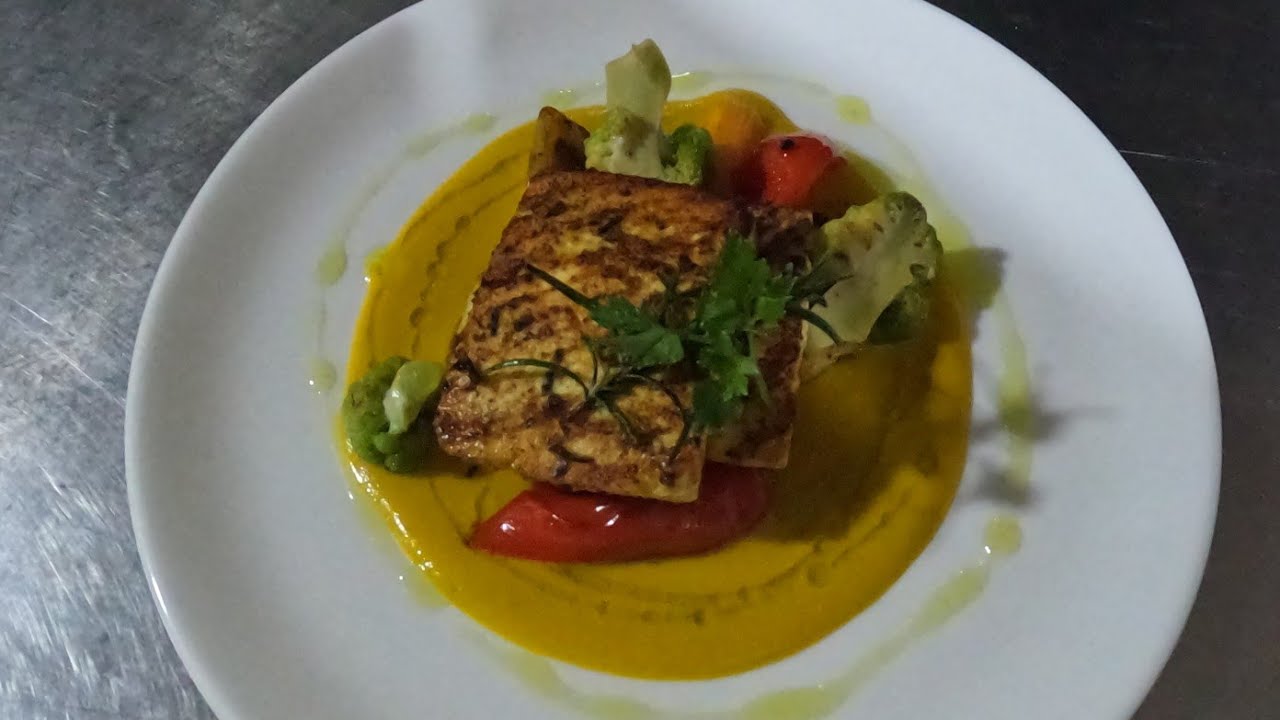 grilled cottage cheese!! cottage cheese plating!! - YouTube