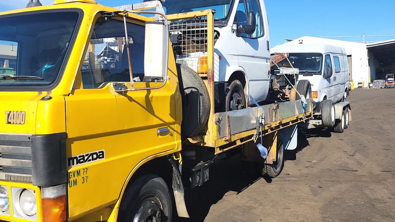 Mazda T4100 Perkins 6 powered truck aquired - YouTube