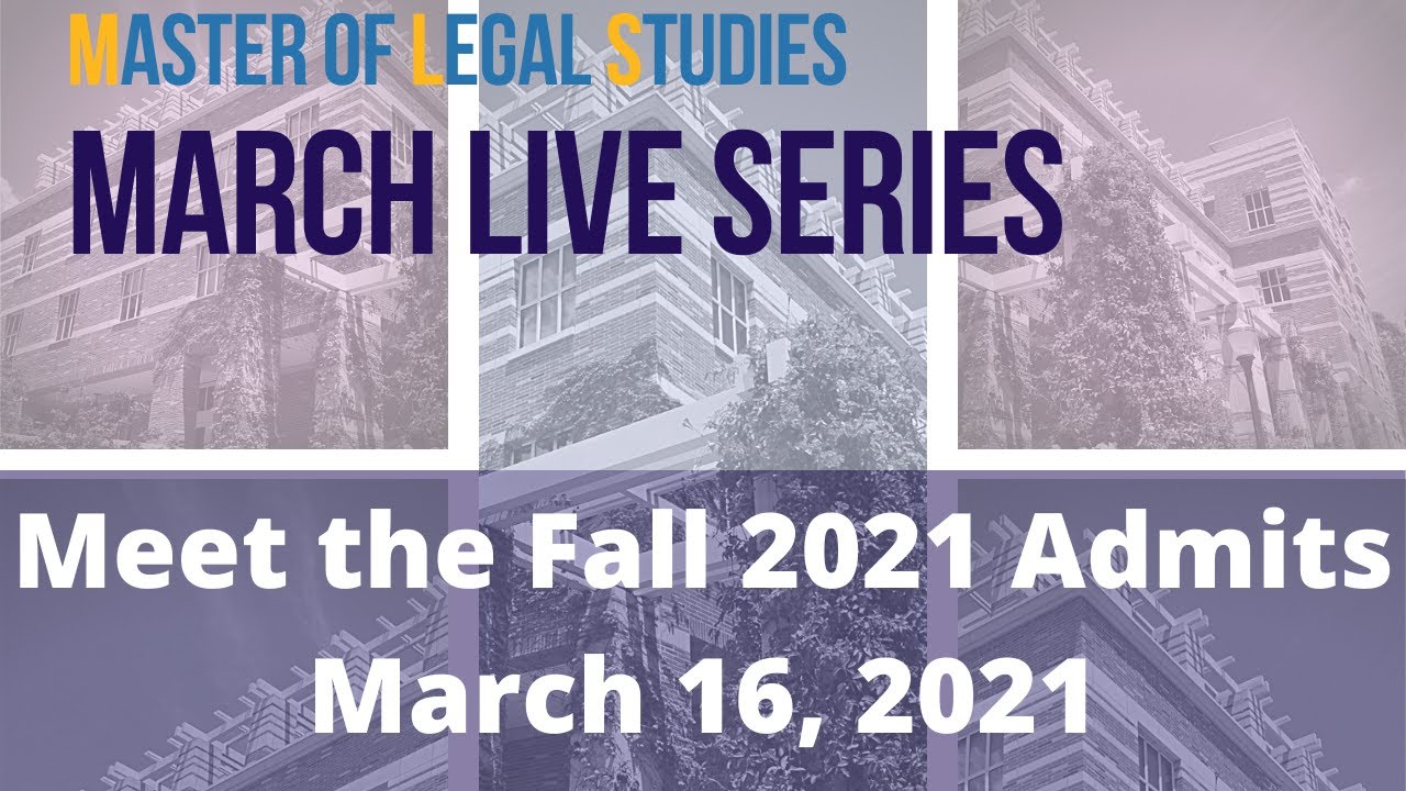 Meet the Fall 2021 Admits (March 16, 2021) - YouTube