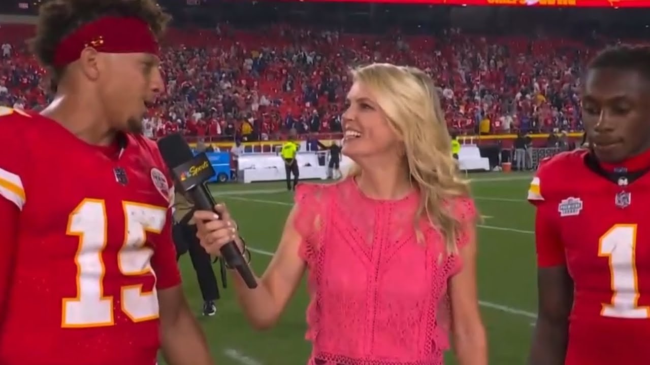 Patrick Mahomes & Xavier Worthy NBC Postgame Interview | Ravens vs ...