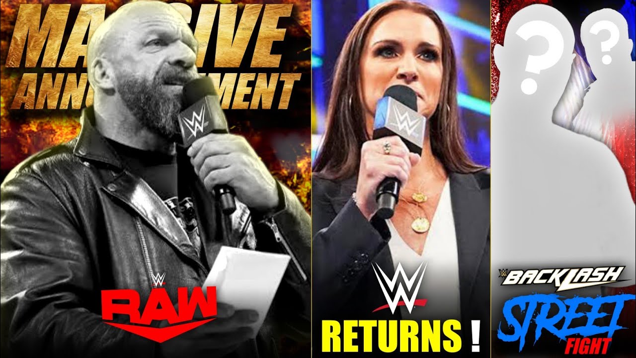 WHATT ! Triple H ANNOUNCEMENT On Raw Tomorrow | Street Fight At ...