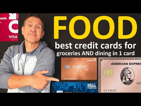 BEST FOOD CREDIT CARDS - Best Groceries AND Dining Rewards in 1 Card in ...