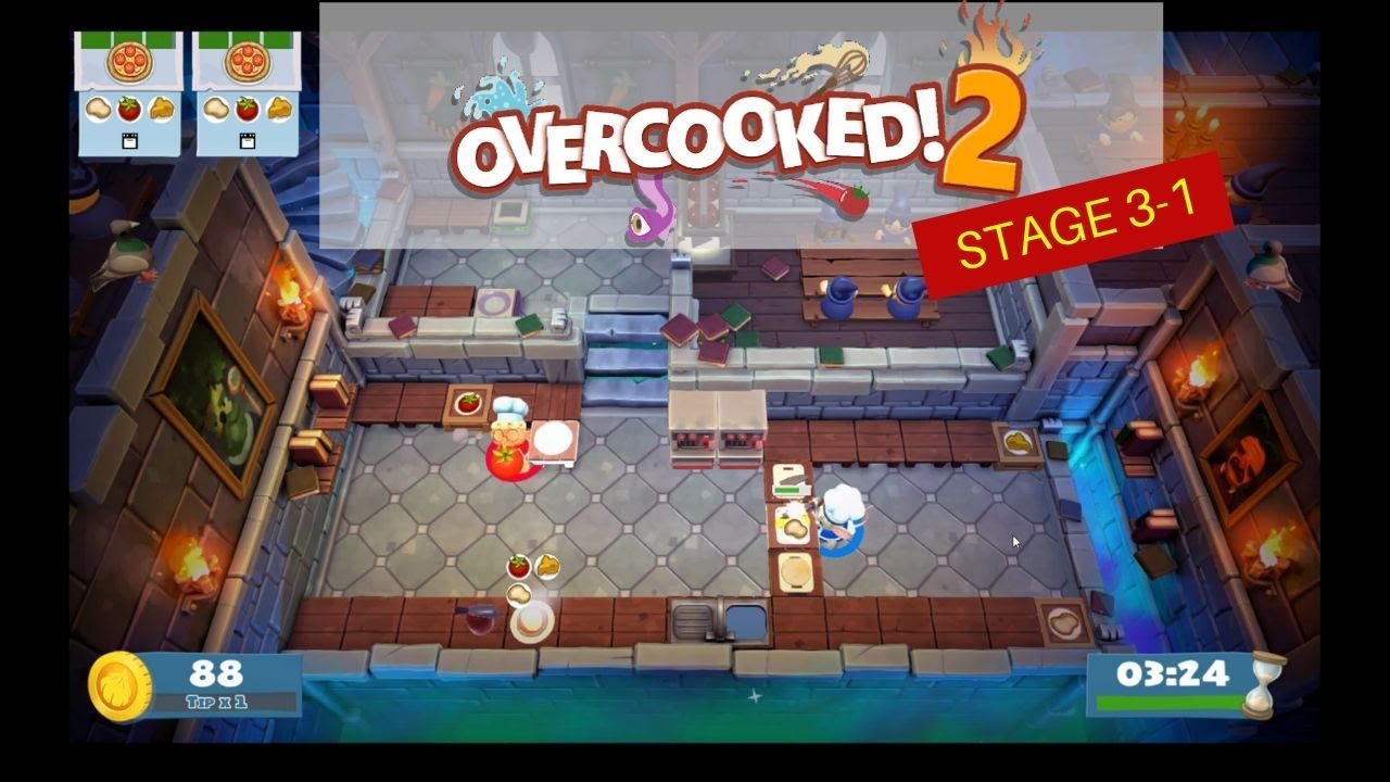 Overcooked 2 - Stage 3-1 (Walkthrough) - YouTube