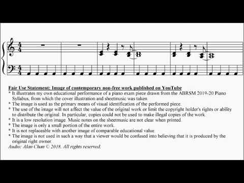 ABRSM Piano 2019-2020 Grade 1 C:4 C4 Hammond In the Scrum (Cool Piano ...