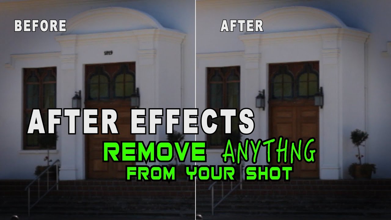 After Effects Tutorial - How To Remove Anything From Your Shot - YouTube